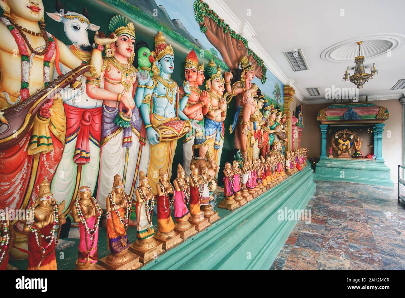 Kuala Lumpur, Malaysia - November 7, 2019: Beautiful Hindu temple named ...