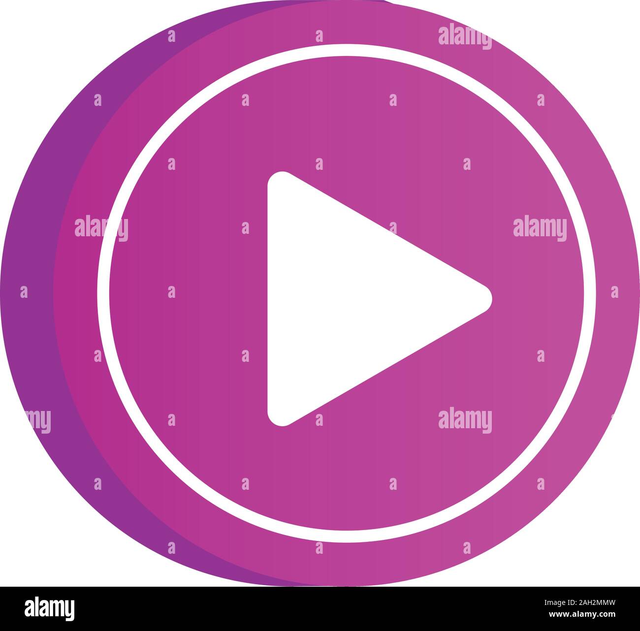 media player play button icon Stock Vector Image & Art - Alamy