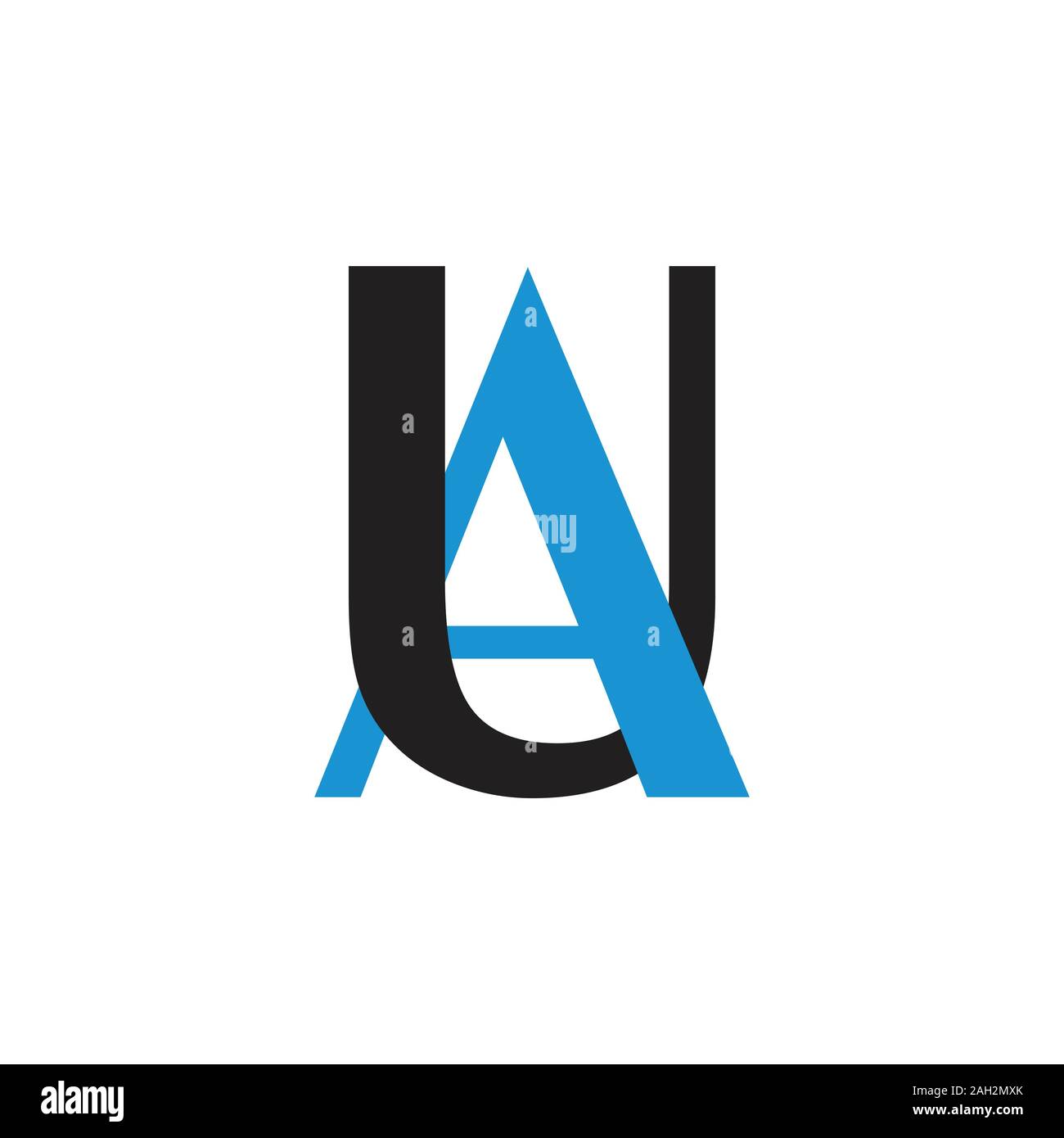 letter ua simple linked colorful logo vector Stock Vector Image & Art ...
