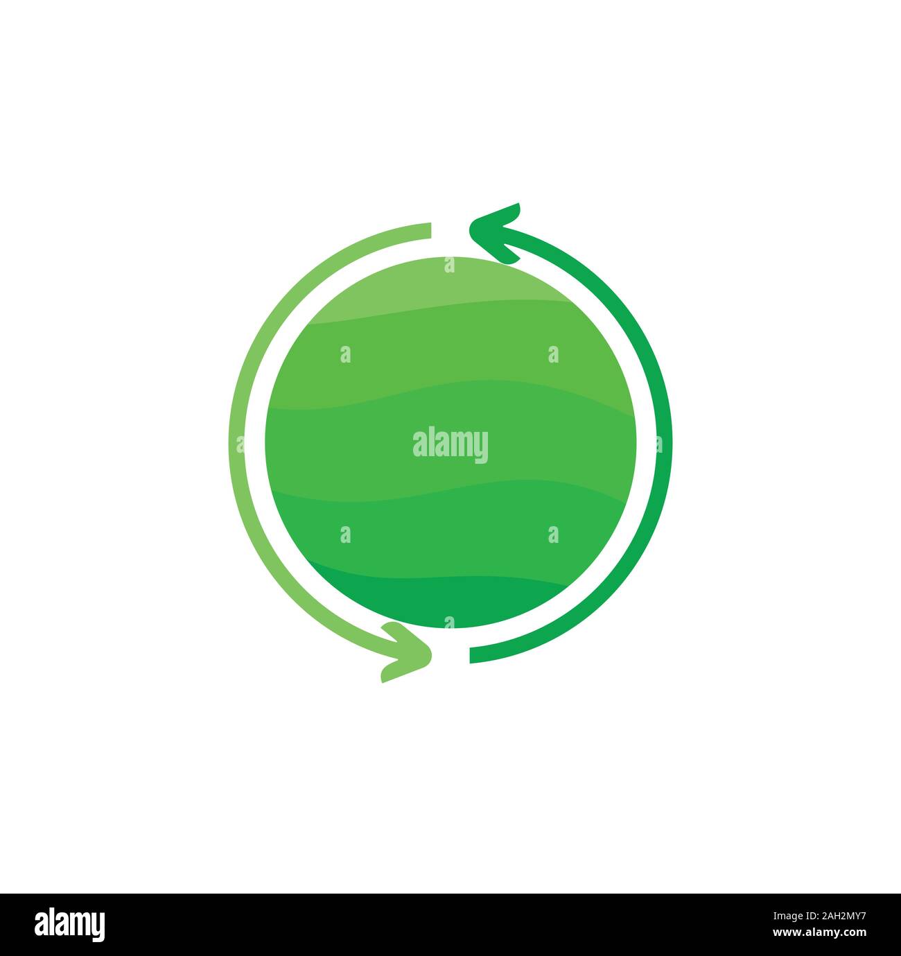 circle rotation two arrow earth symbol vector Stock Vector Image & Art ...