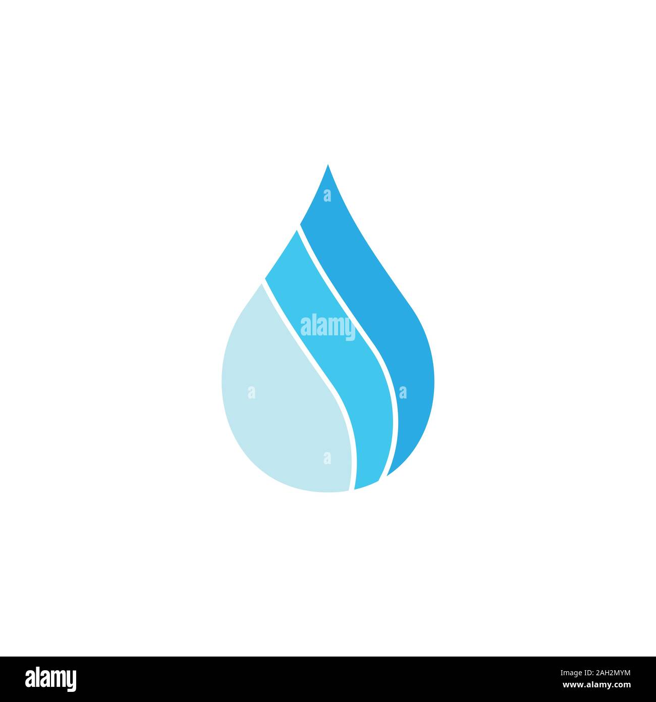 Elegant drop water icon Cut Out Stock Images & Pictures - Alamy