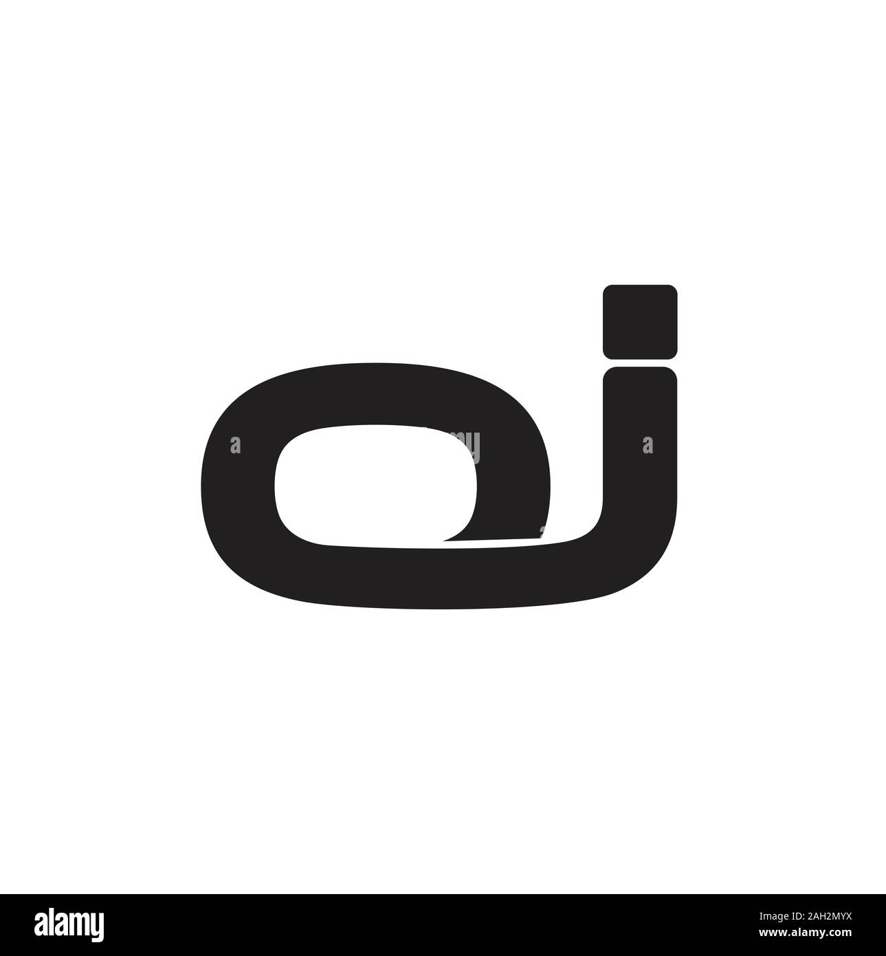 letter oi simple line logo vector Stock Vector Image & Art - Alamy
