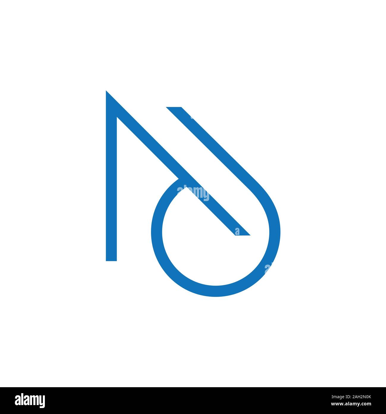 letter ad simple geometric thin line logo vector Stock Vector Image ...