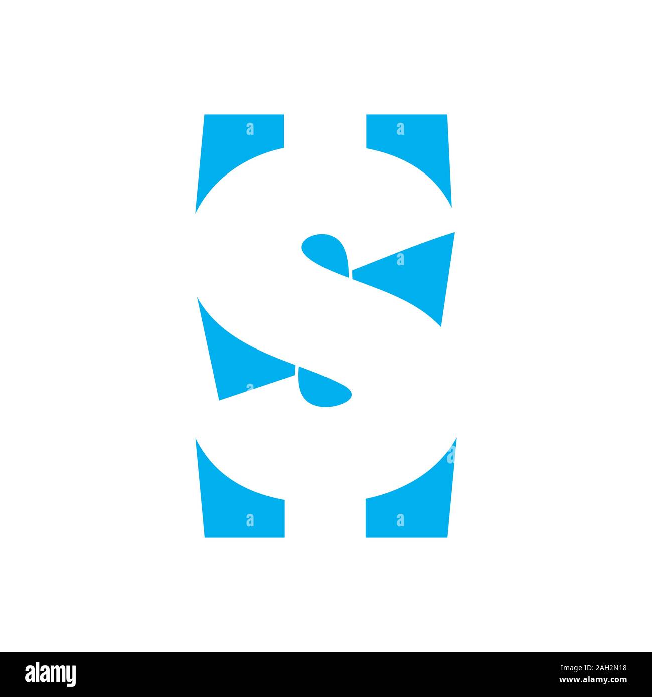 money dollar negative space geometric logo vector Stock Vector Image ...