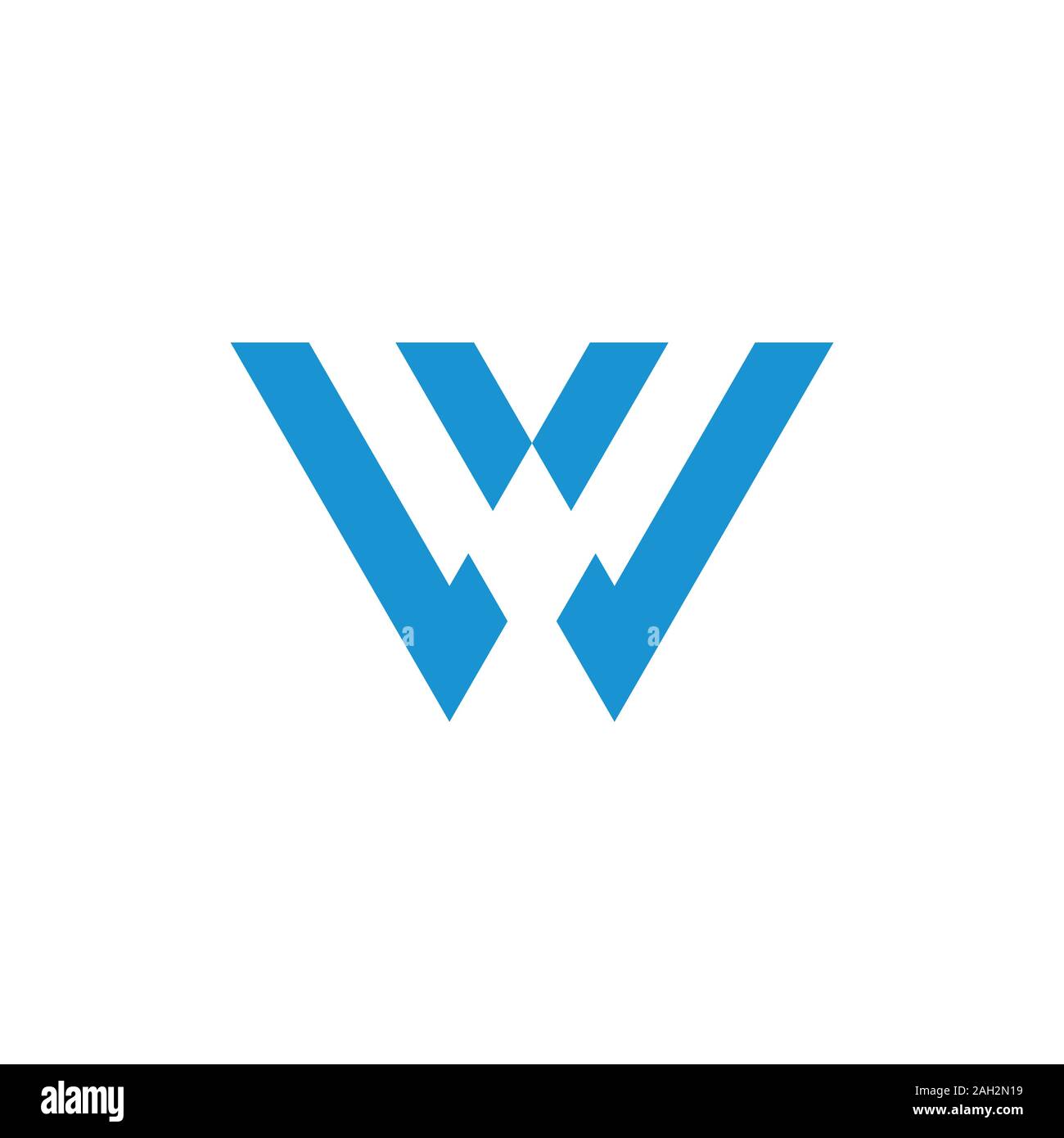 Simple letter w logo hi-res stock photography and images - Alamy