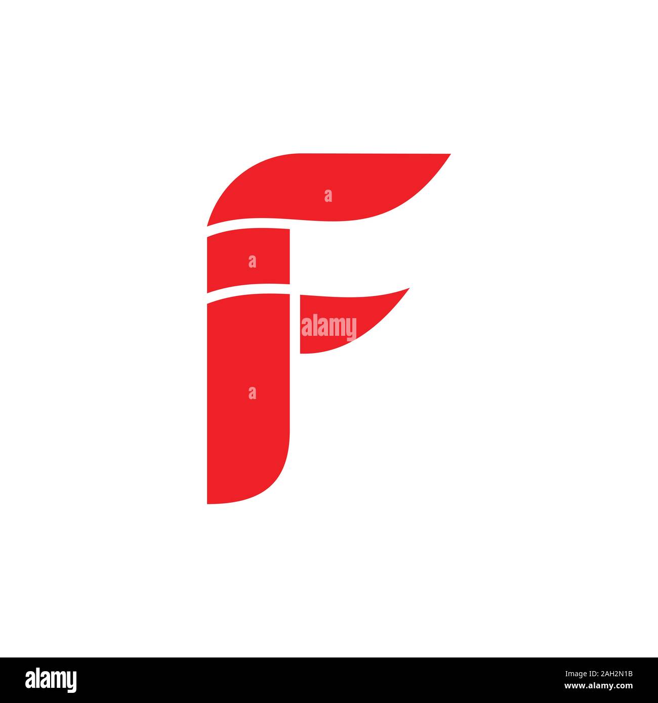 letter f simple geometric logo vector Stock Vector Image & Art - Alamy