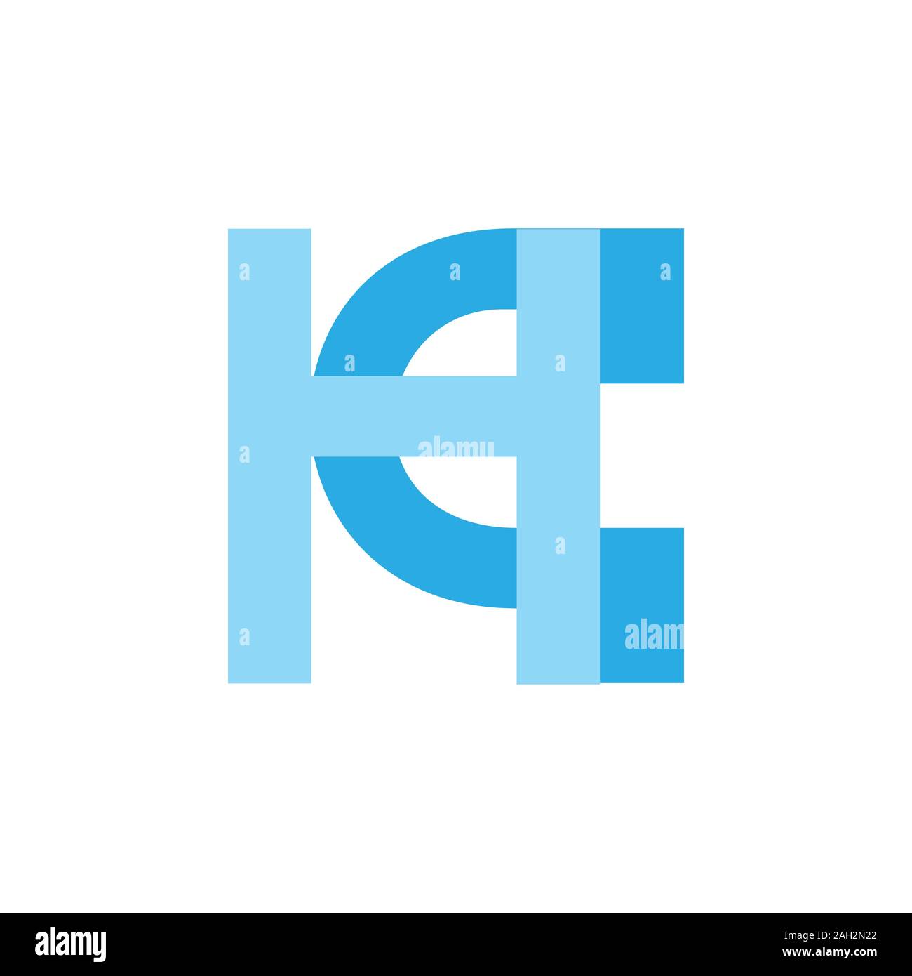 letter hq simple geometric line link logo vector Stock Vector Image ...