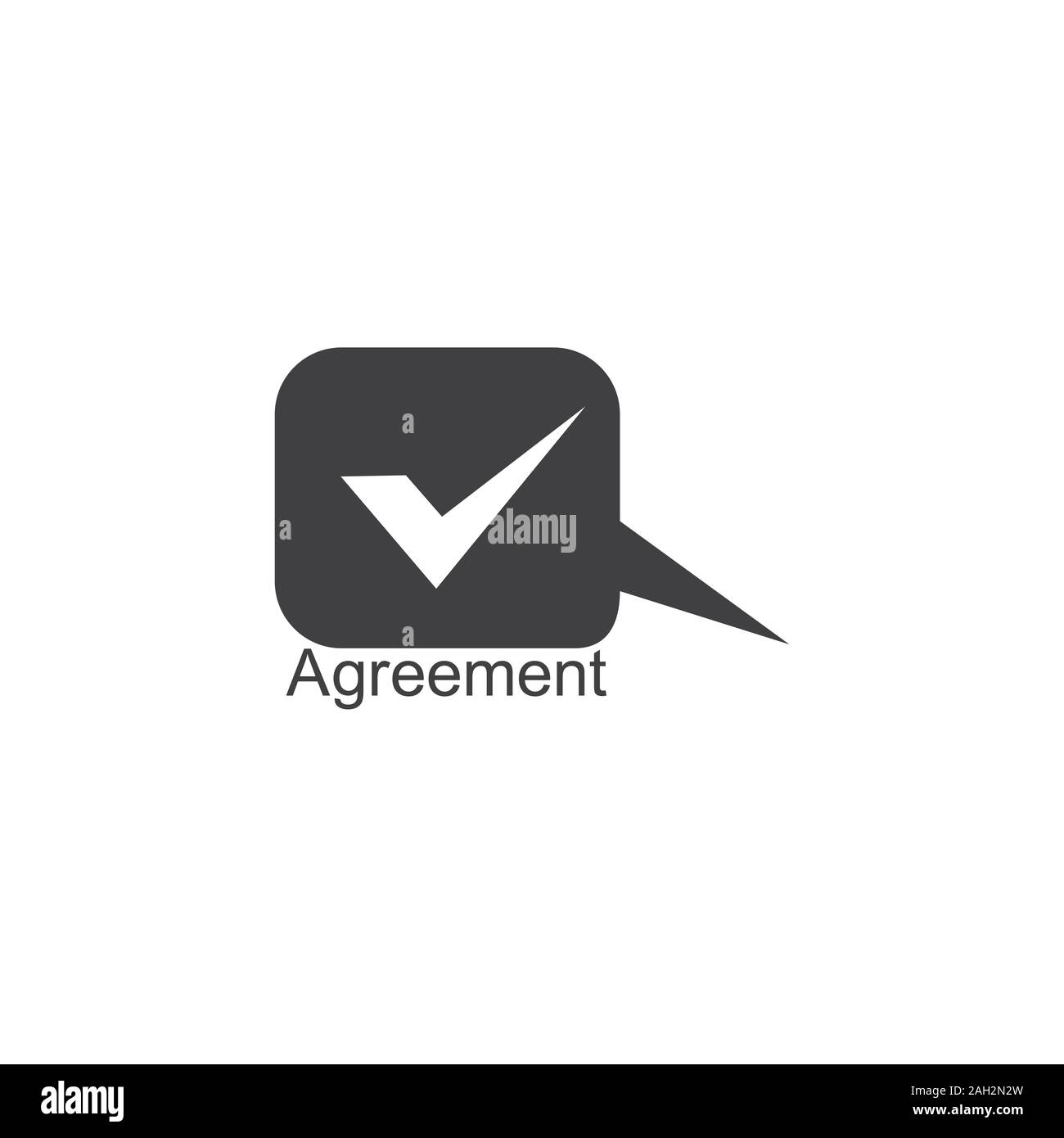 agree bubble talk logo vector Stock Vector Image & Art - Alamy