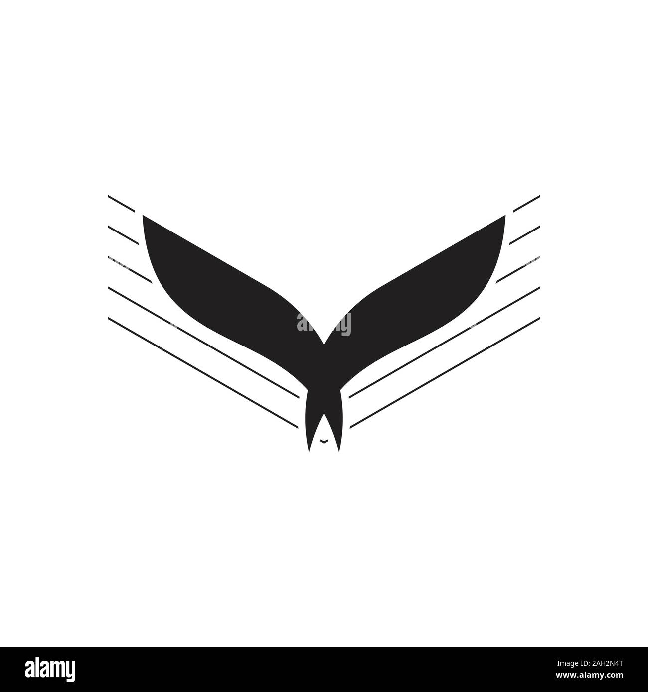 wings motion bird fly silhouette logo vector Stock Vector Image & Art ...