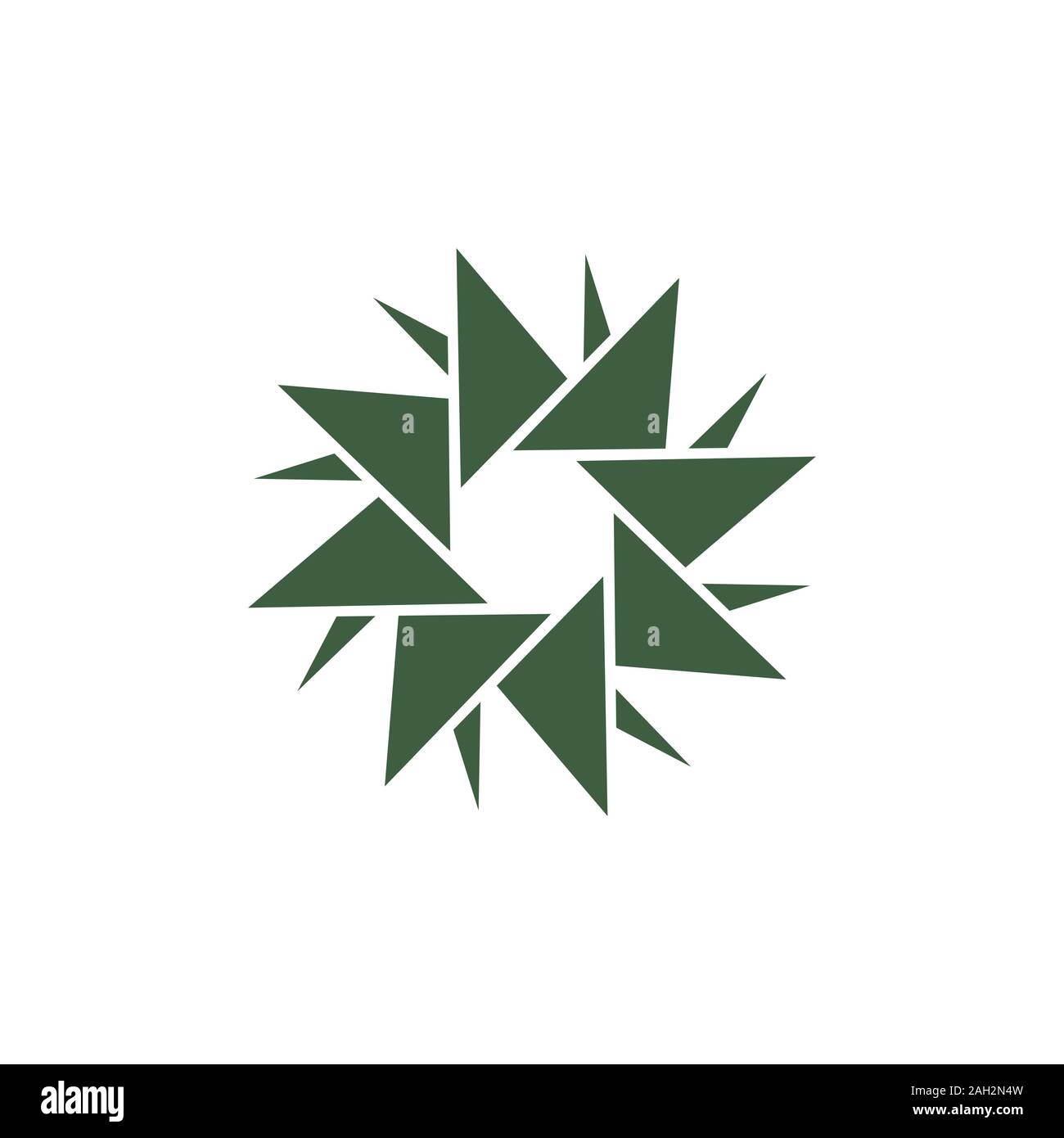 paper swirl origami turbine industrial logo vector Stock Vector Image ...