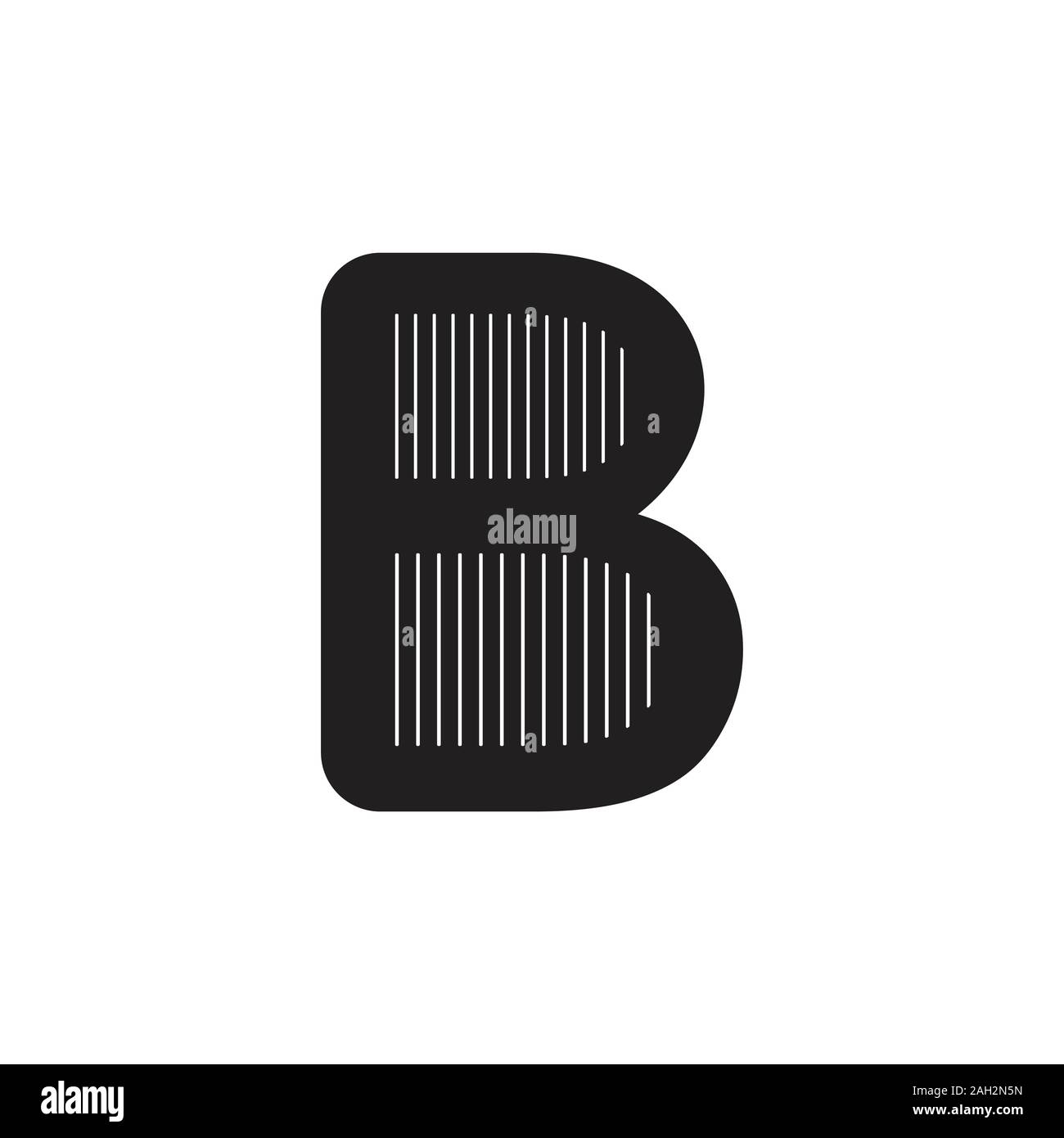 letter b stripes silhouette logo vector Stock Vector Image & Art - Alamy
