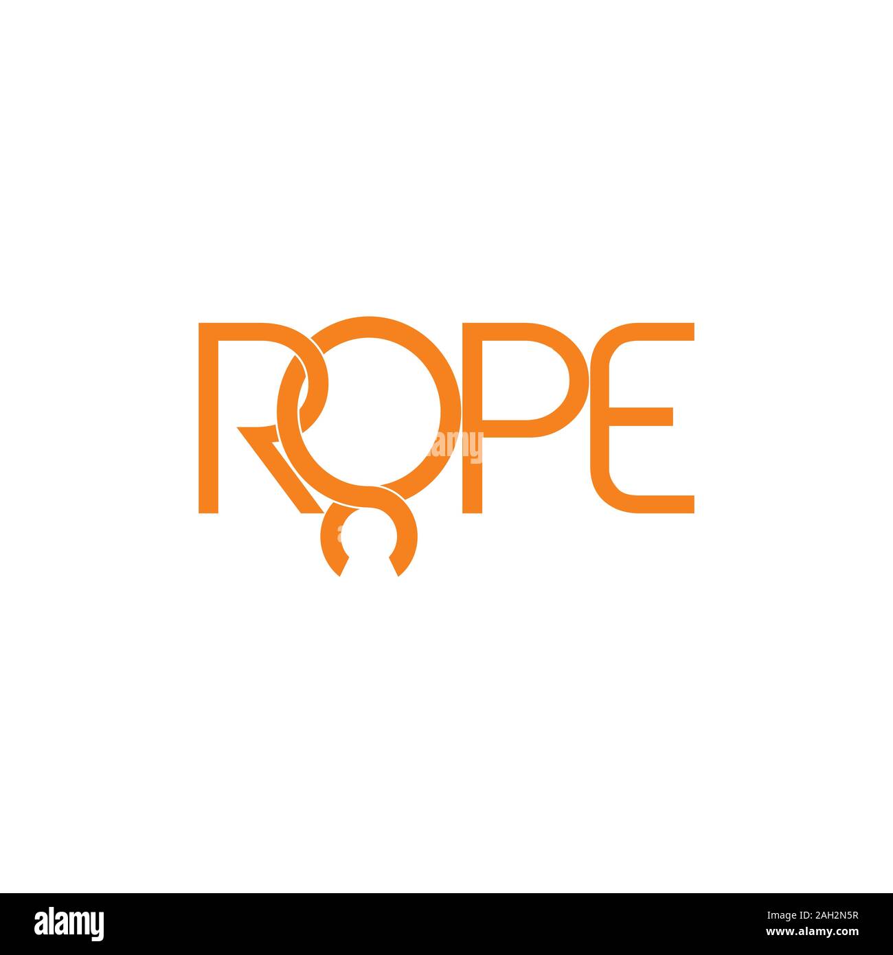 Letter rope logo hi-res stock photography and images - Alamy