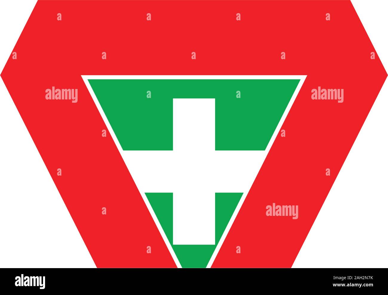 letter n plus medical geometric logo vector Stock Vector Image & Art ...