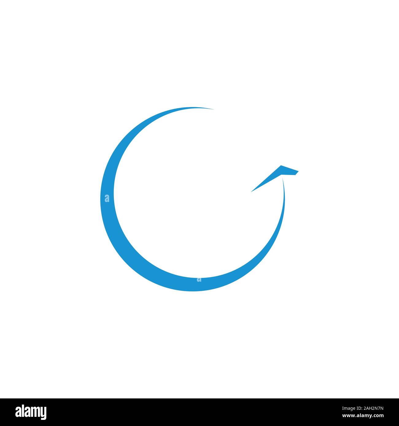 swoosh arrow air plane circle motion logo vector Stock Vector Image ...