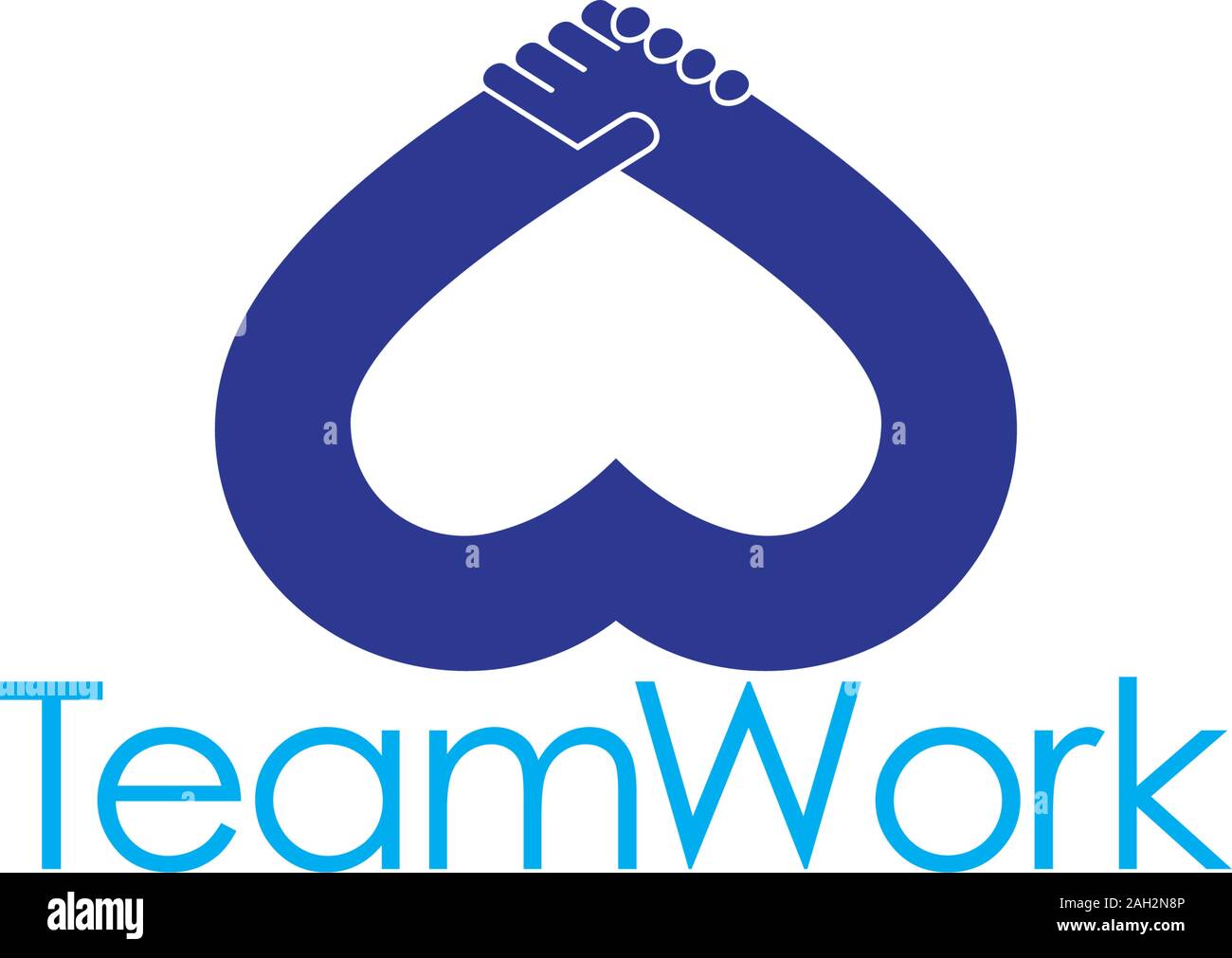 strong team work hand palm design symbol vector Stock Vector Image ...