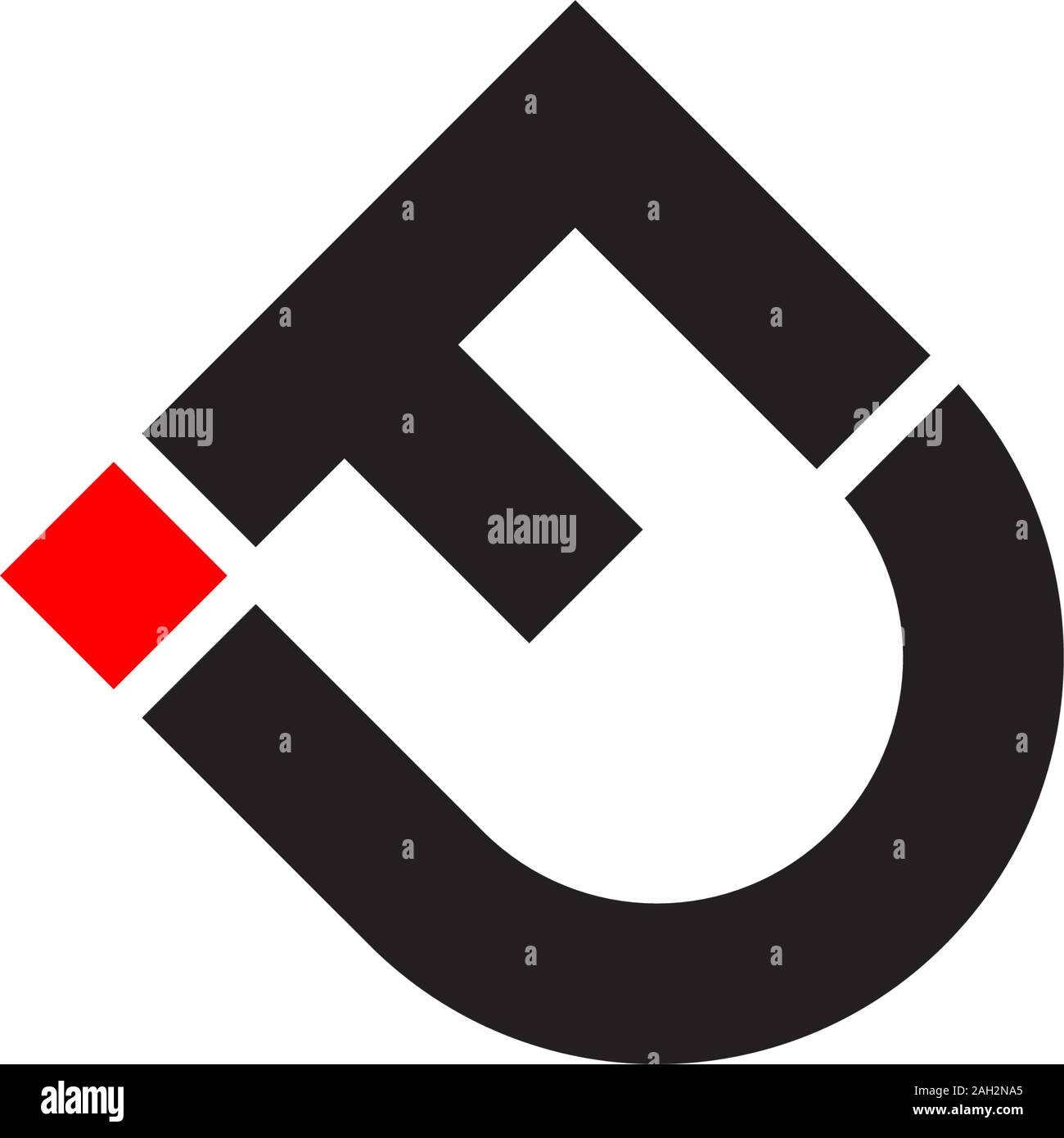 letter fj simple geometric logo vector Stock Vector Image & Art - Alamy