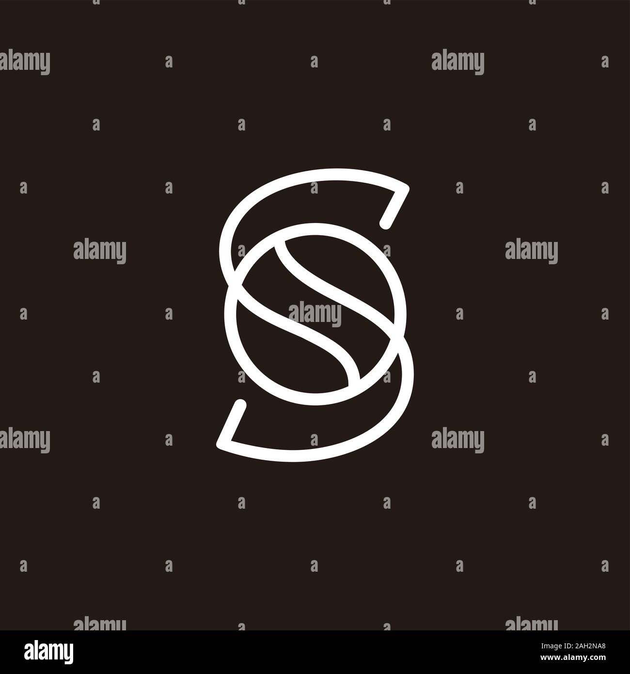 letter s circle tennis ball symbol vector Stock Vector Image & Art - Alamy
