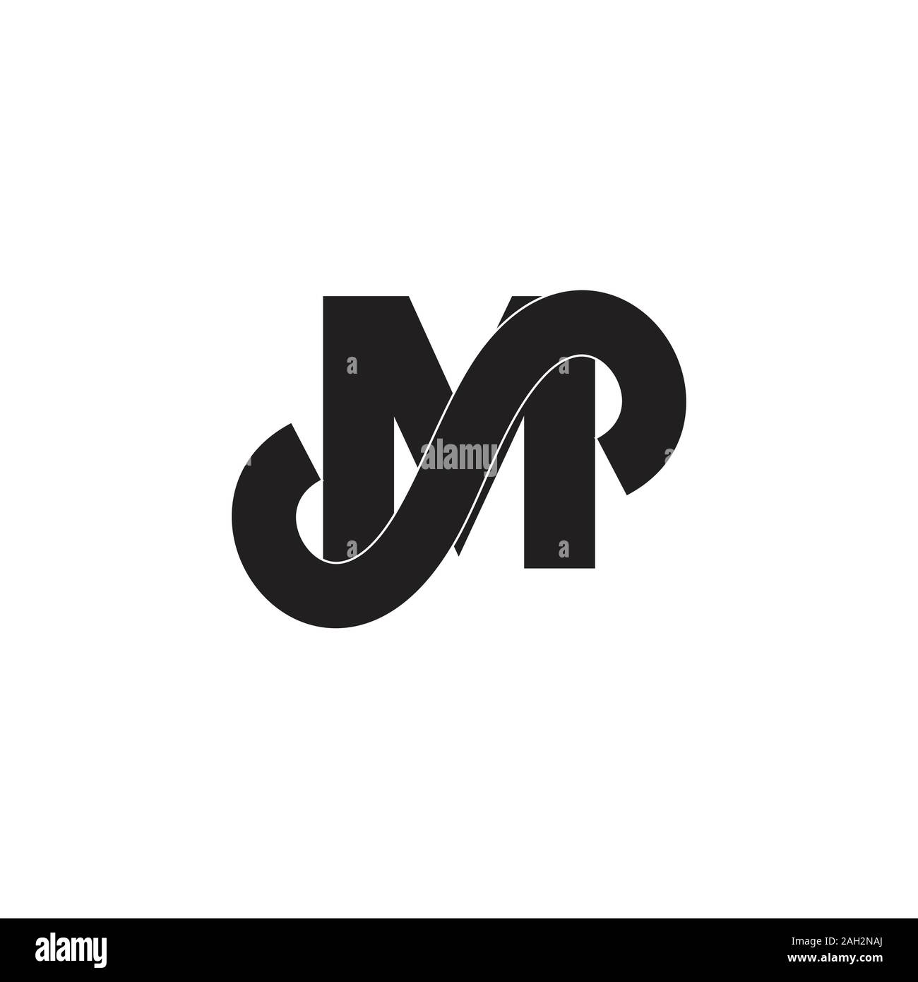 letter ms simple linked logo vector Stock Vector Image & Art - Alamy
