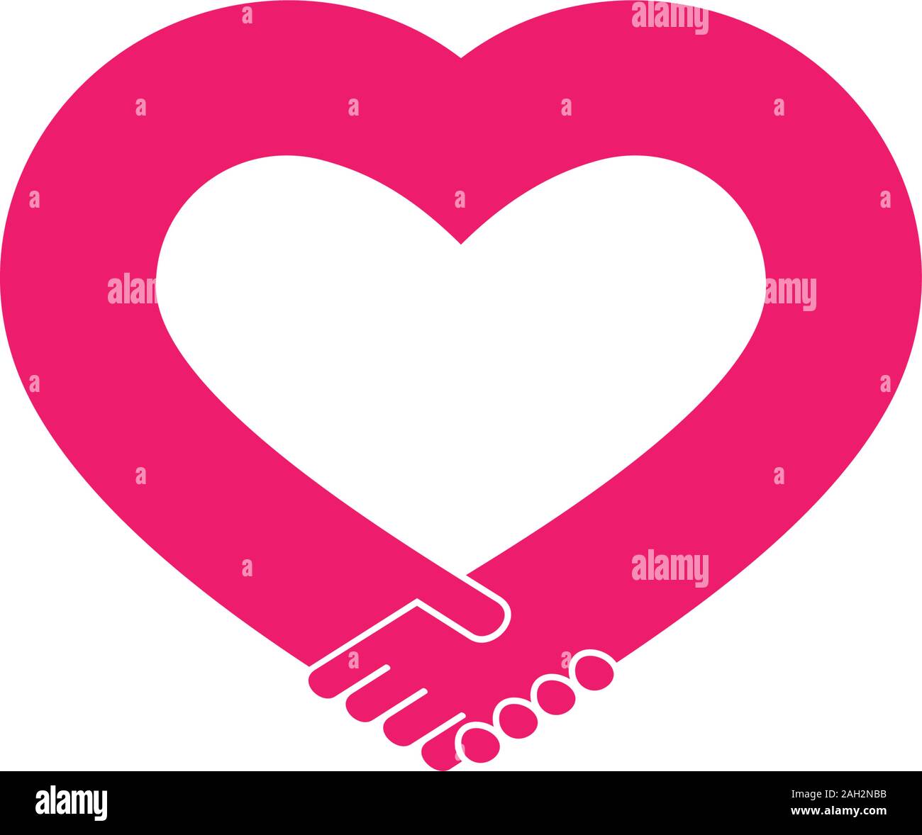 love hand shake deal business design symbol vector Stock Vector Image ...