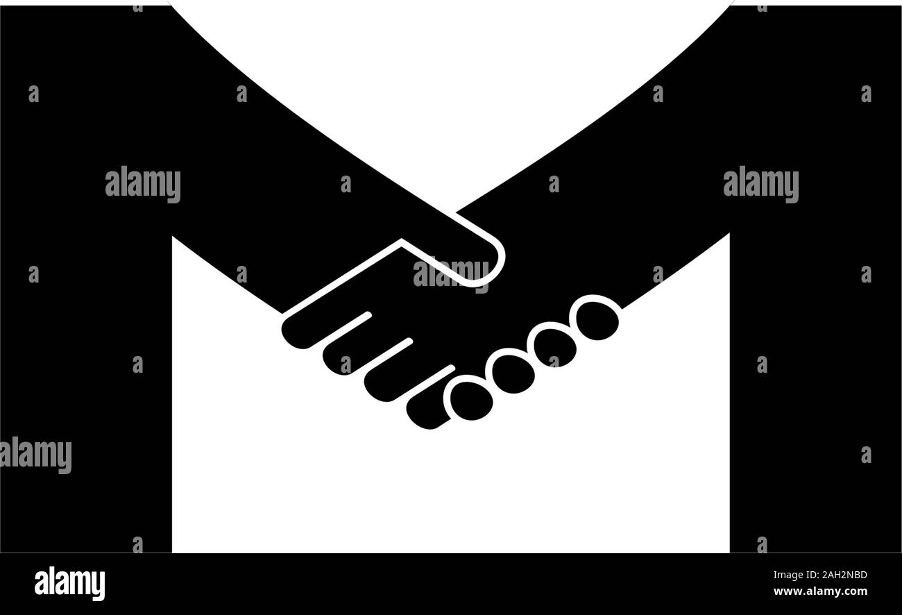letter m hand shake symbol design vector Stock Vector Image & Art - Alamy