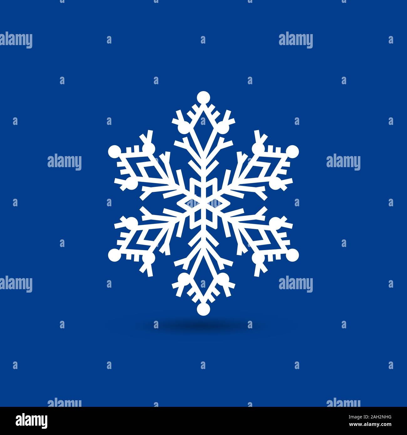 snowflake vector icon, winter, symbol ice blue background Stock Vector ...