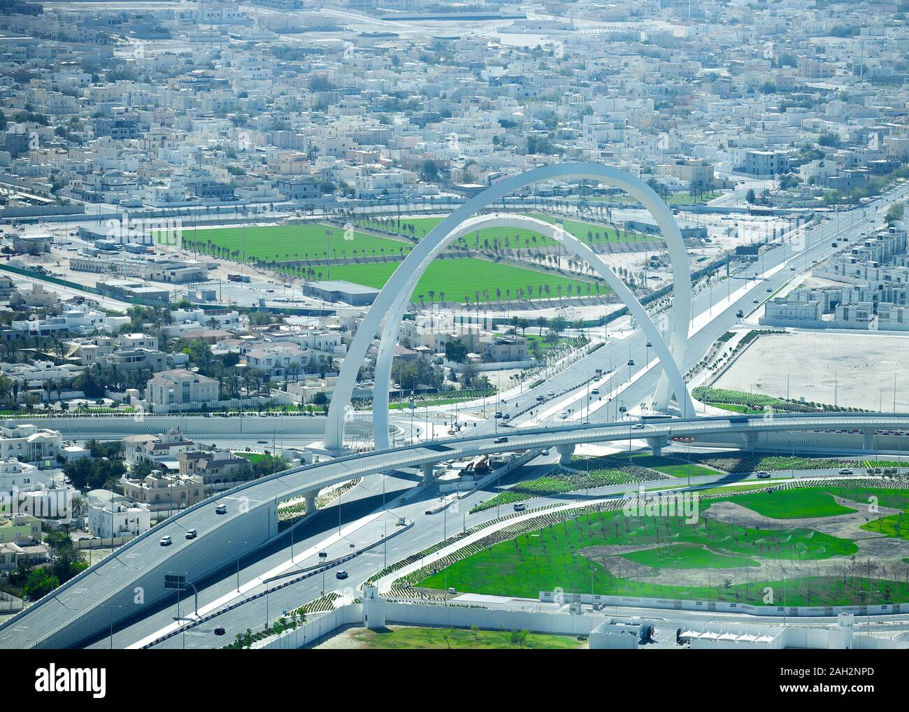Arches at interchange The Tallest Monument of City. known as Bridge of ...