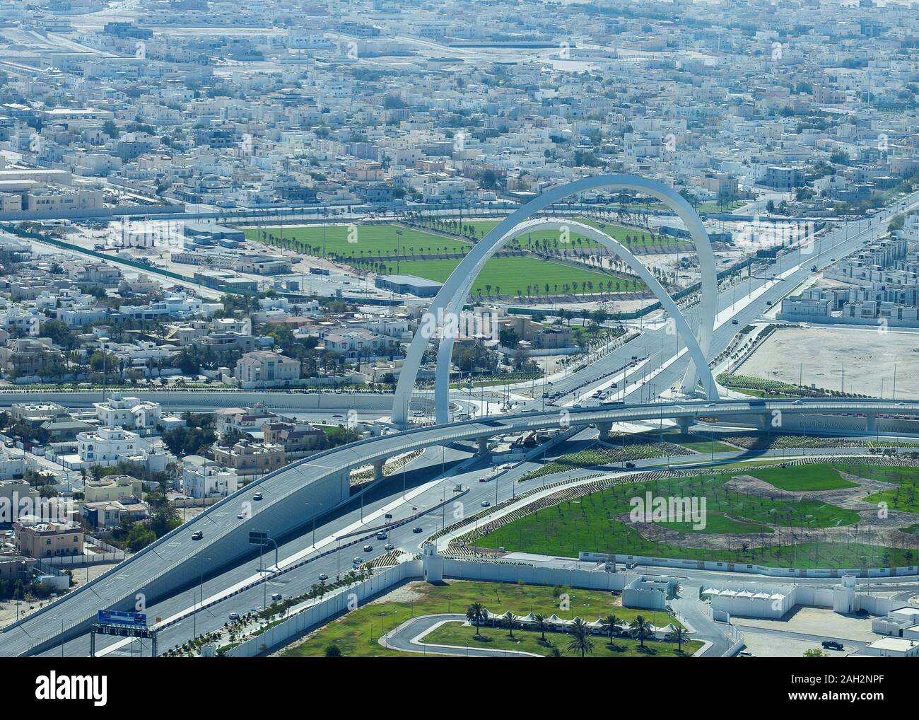 Arches at interchange The Tallest Monument of City. known as Bridge of ...