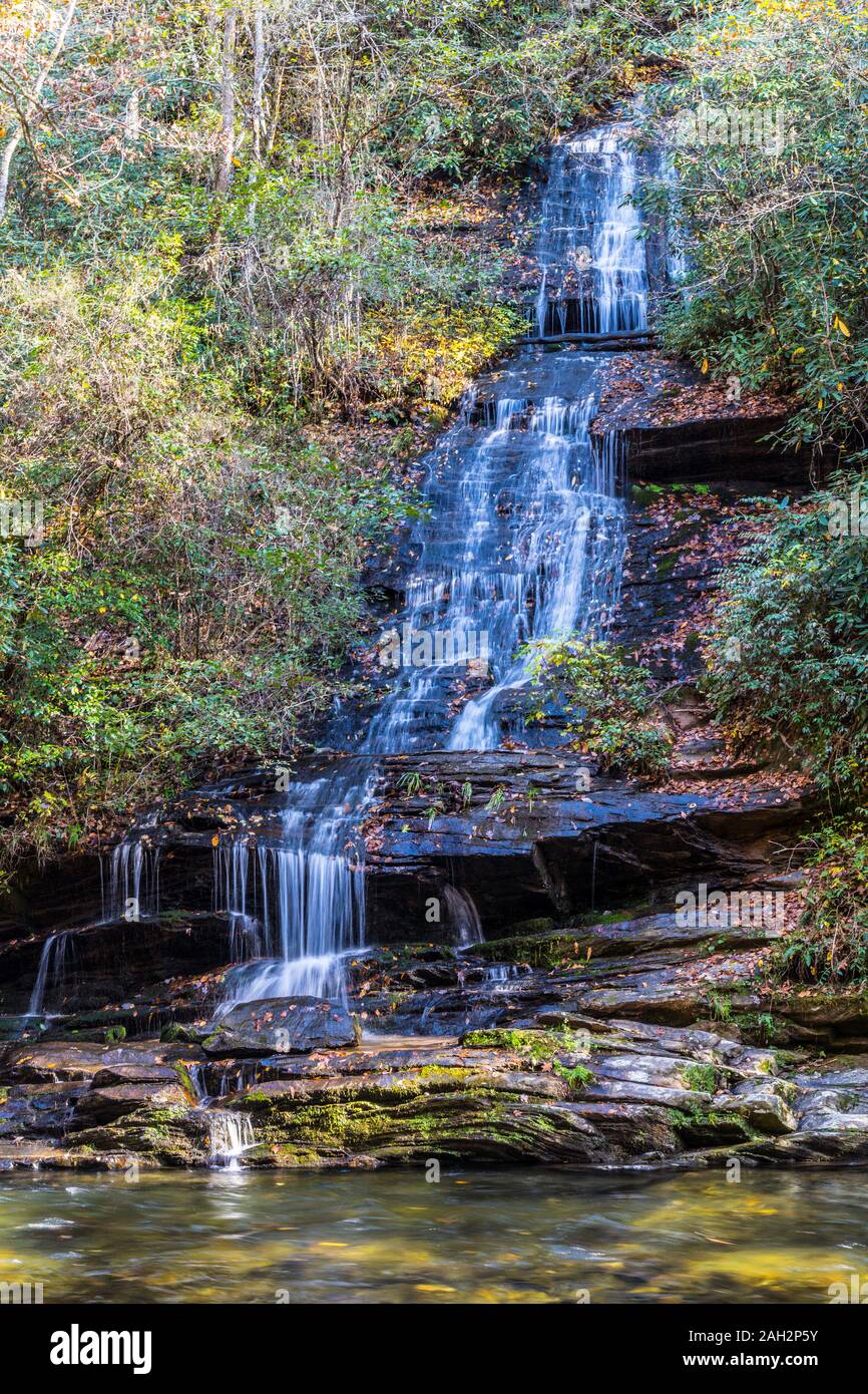 toms branch falls, smoky mountains national park, tn us Stock Photo - Alamy