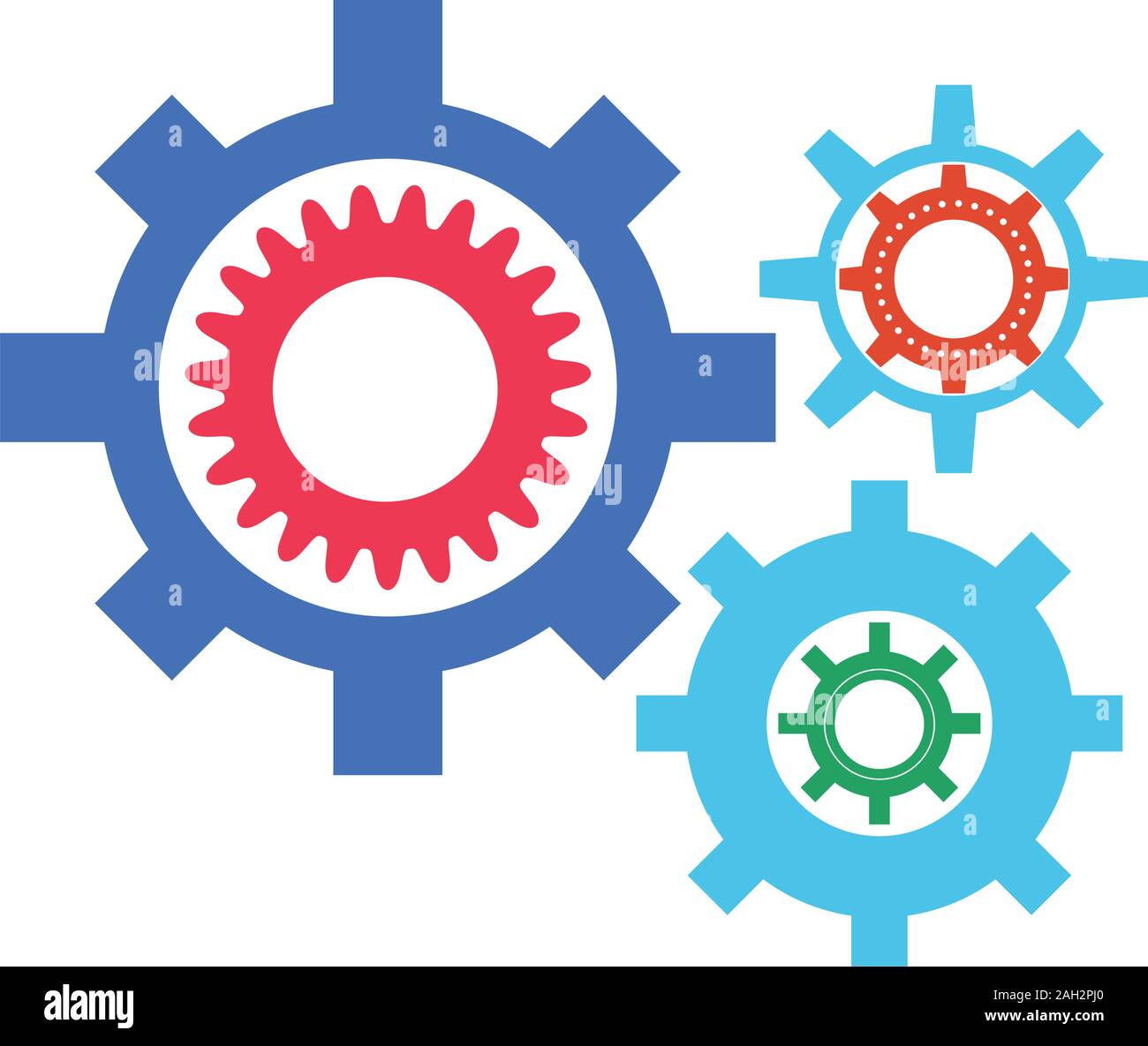 gear wheels icon, colorful design Stock Vector Image & Art - Alamy