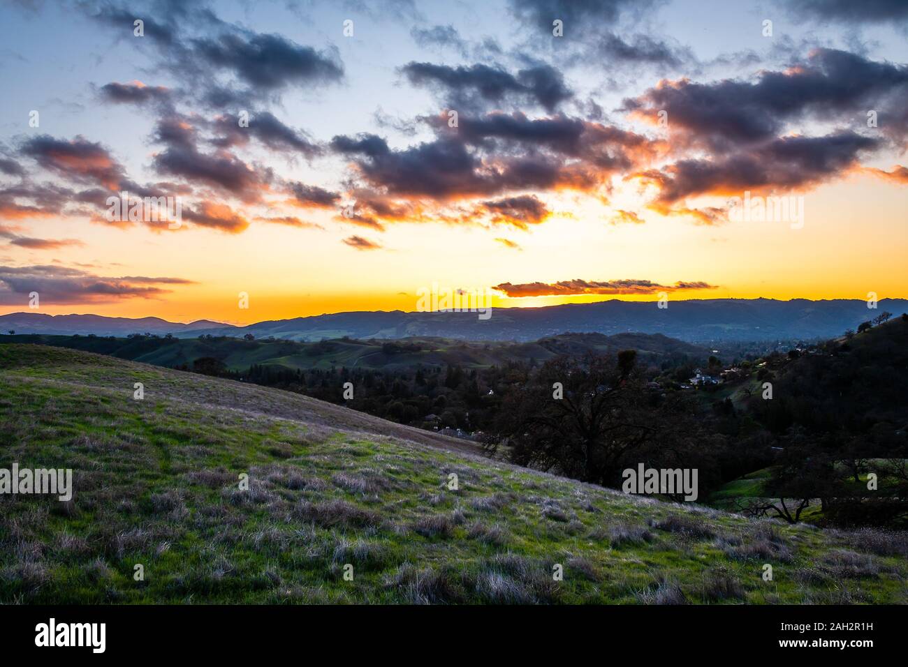 Mount Diablo State Park at Dusk Stock Photo - Alamy