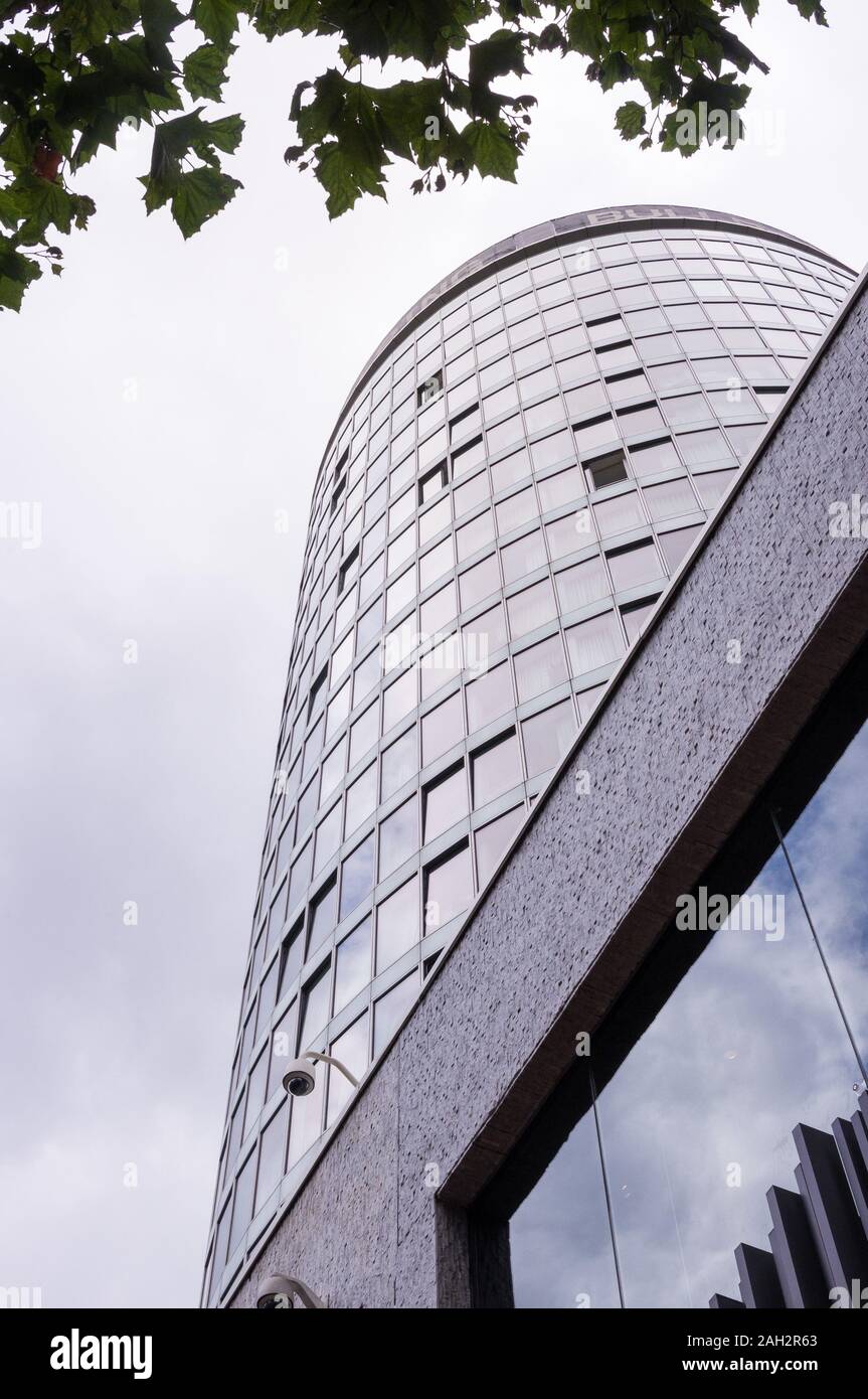 Birmingham,England, 1st September 2019: The Rotunda cylindrical high ...