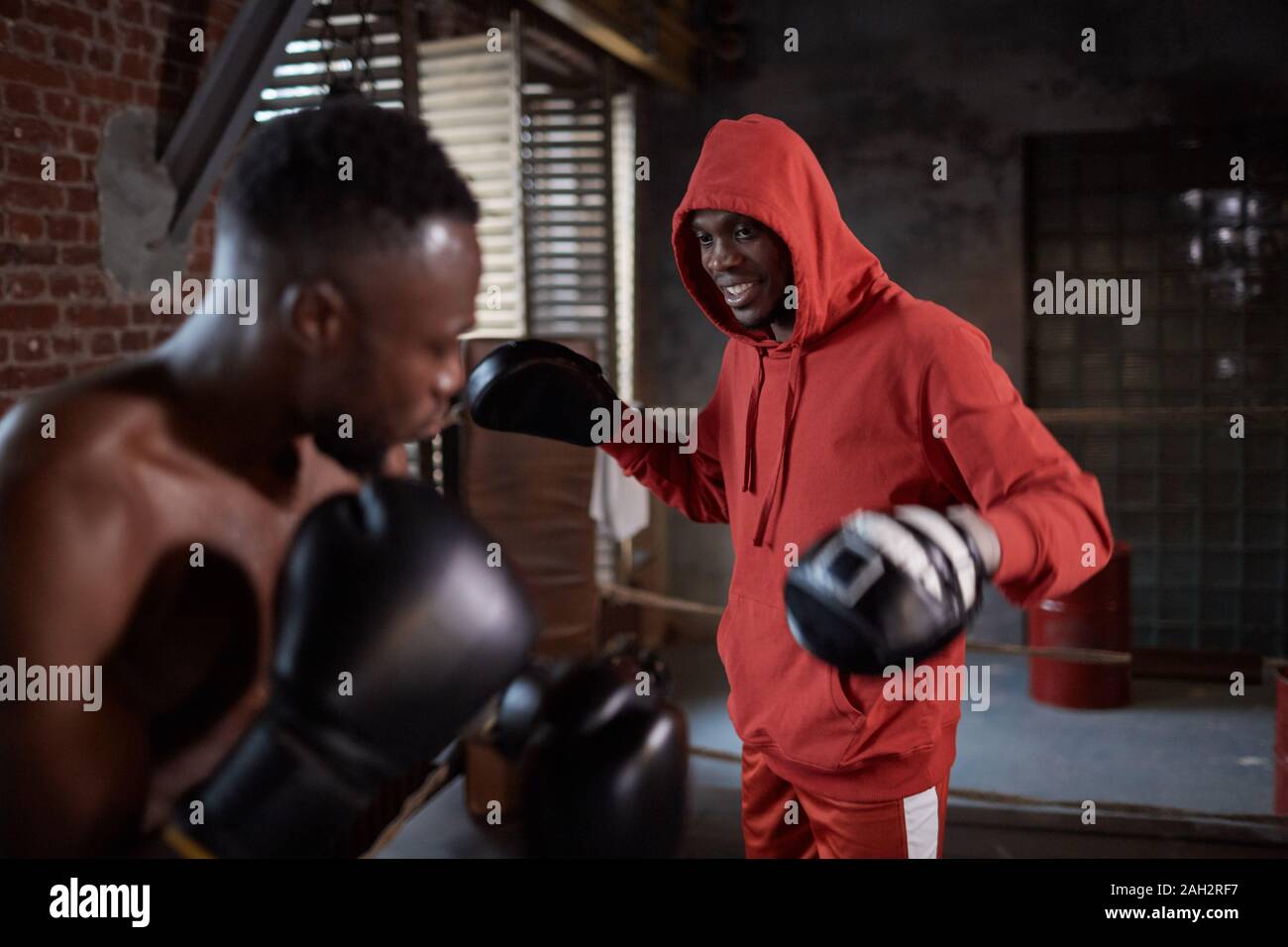 Fighting defending boxing ring competition boxing glove hi-res stock ...