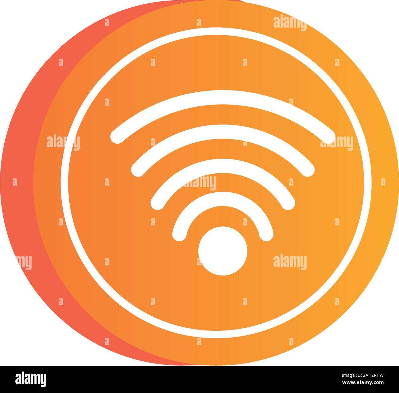 wifi connection signal button icon Stock Vector Image & Art - Alamy