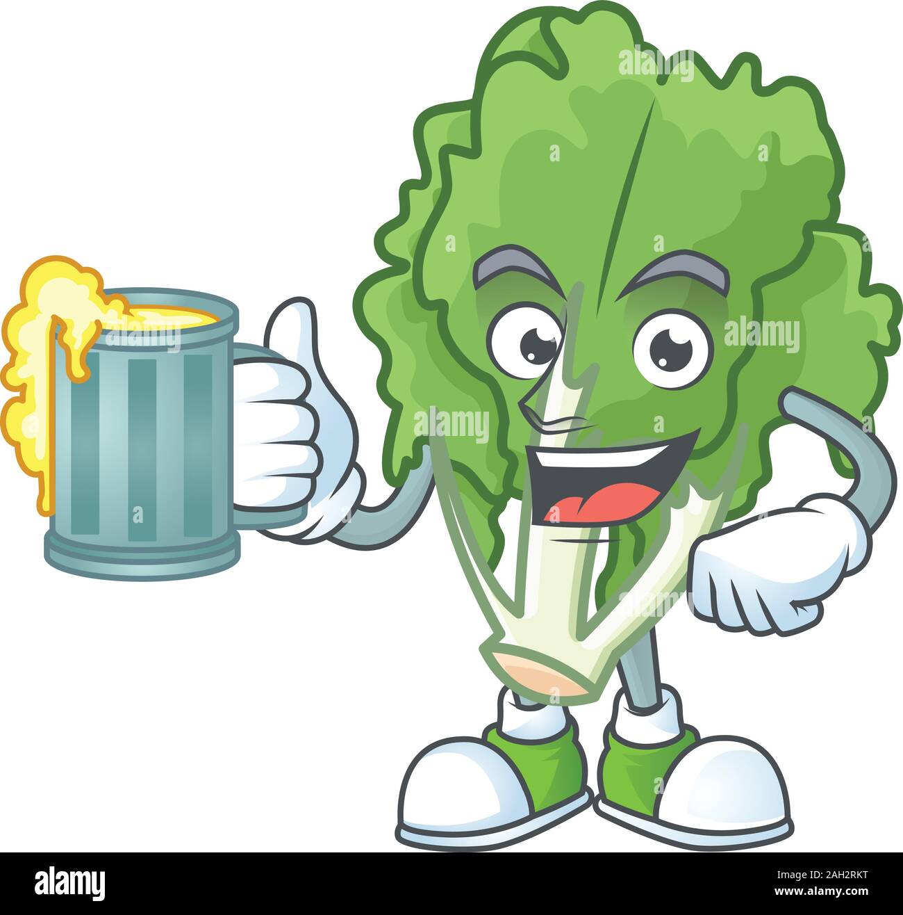 Endive leaf Stock Vector Images - Alamy