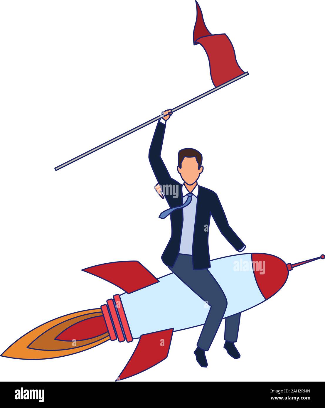 Flag launch Stock Vector Images - Alamy