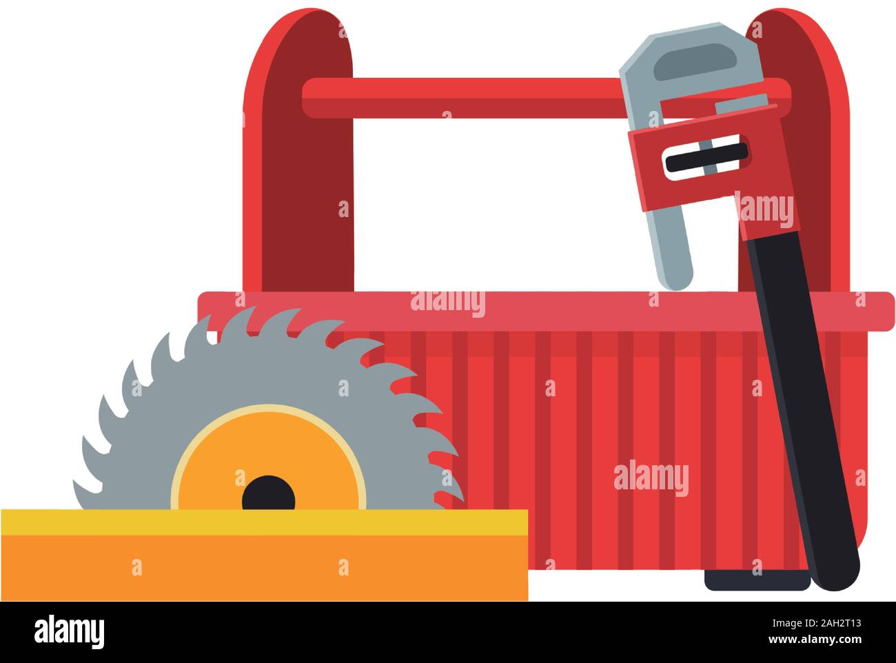 Tool box working tools Stock Vector Images - Alamy