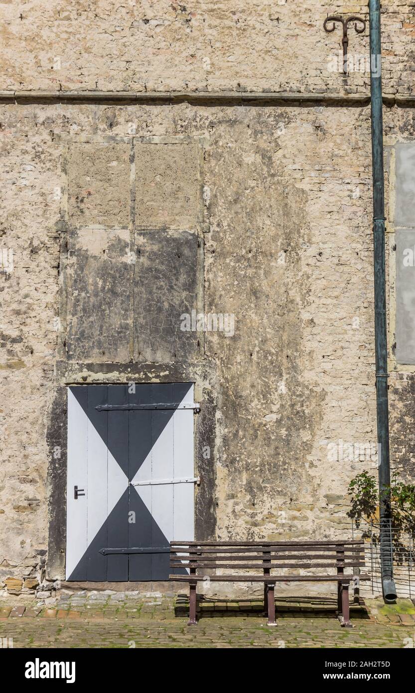 Door and bench at the castle Westerwinkel in Ascheberg, Germany Stock ...