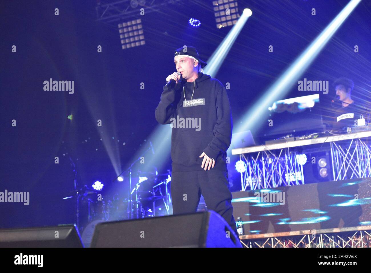 Napoli, Italy. 23rd Dec, 2019. The Italian rapper Clementino, real name ...