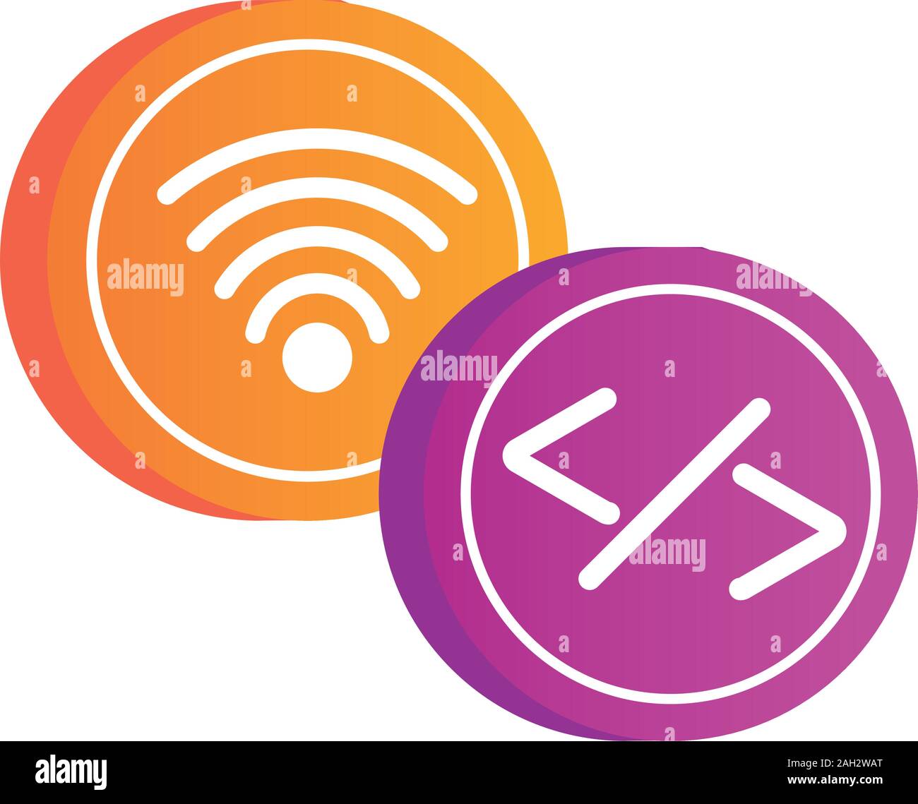 wifi connection signal button icon Stock Vector Image & Art - Alamy