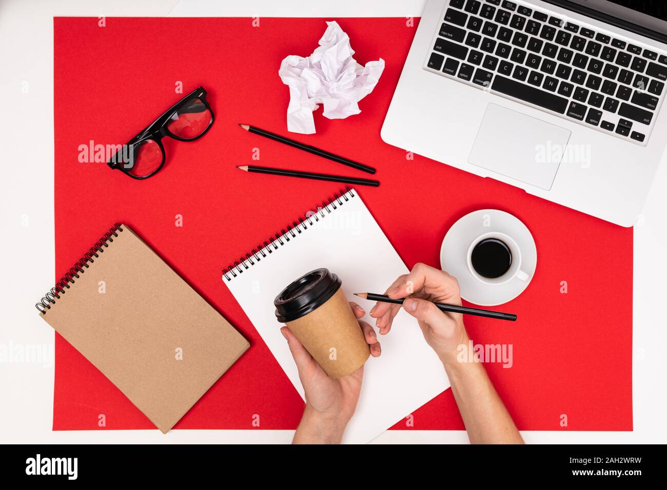 School and office supplies such as note, pens, pencils, calculator ...