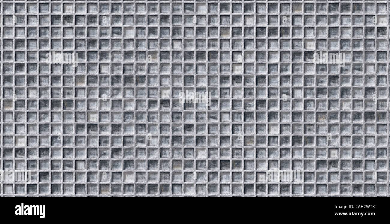 Grey mosaic wall texture and background Stock Photo - Alamy