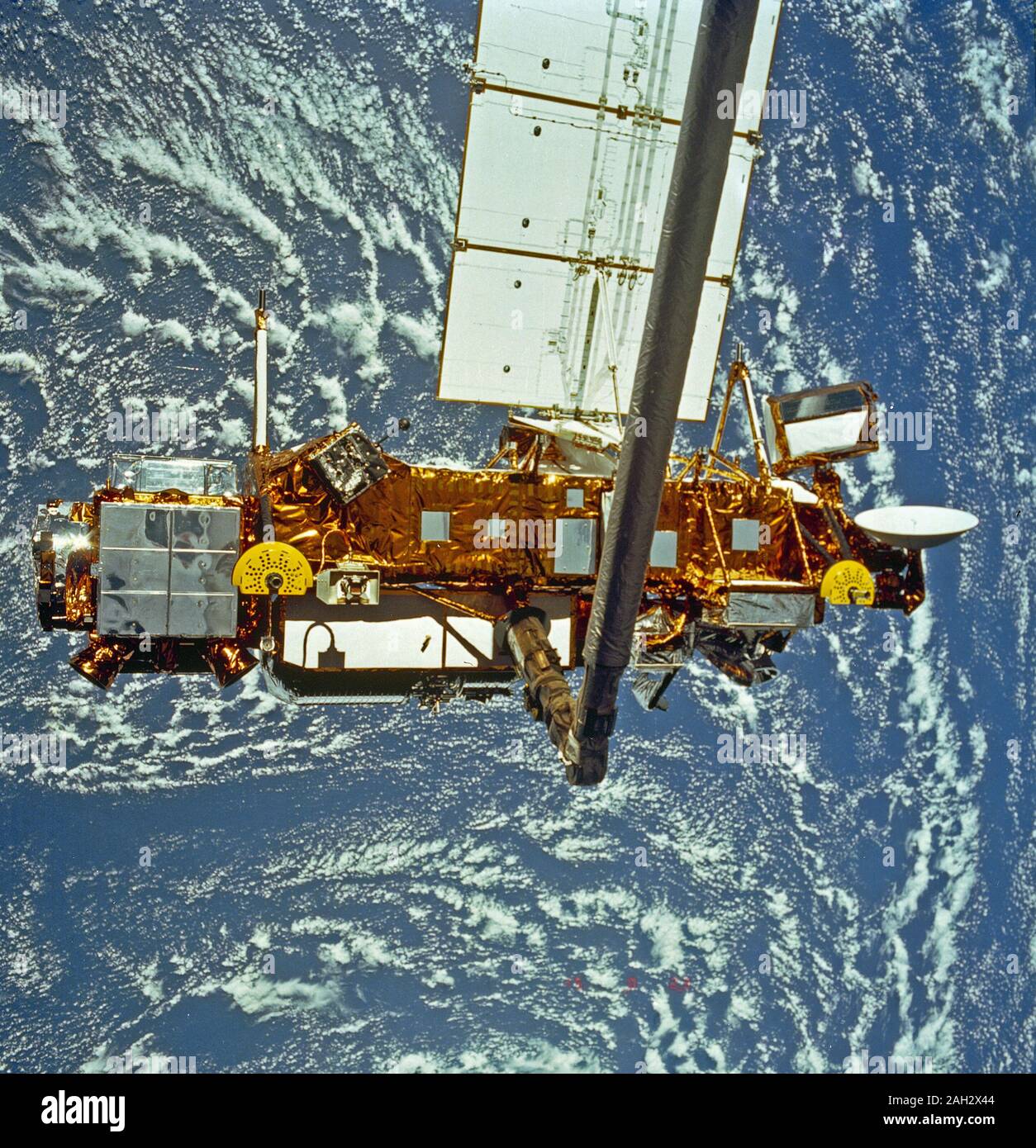 This STS-48 onboard photo is of the Upper Atmosphere Research Satellite ...