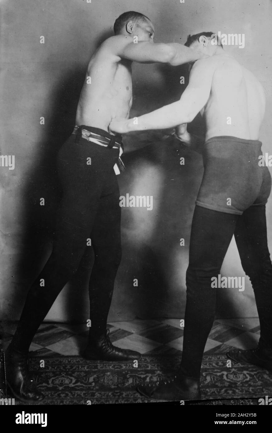 Historical Boxing - Jack Blackburn ca. 1910-1915 Stock Photo - Alamy