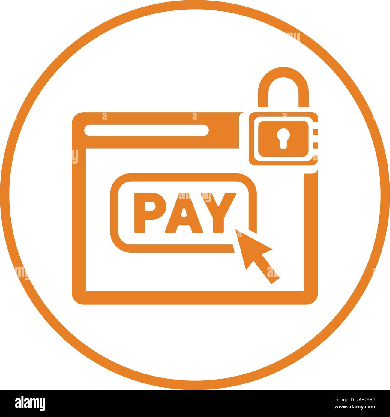 Secure pay icon hi-res stock photography and images - Alamy