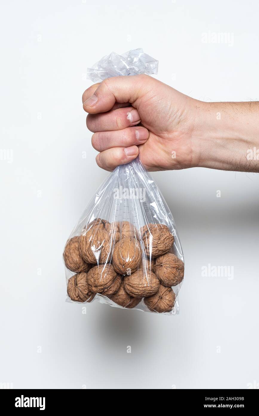 Plastic grocery bag close hi-res stock photography and images - Alamy