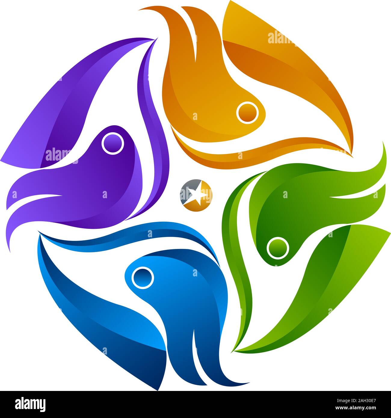 circle team logo Stock Photo - Alamy