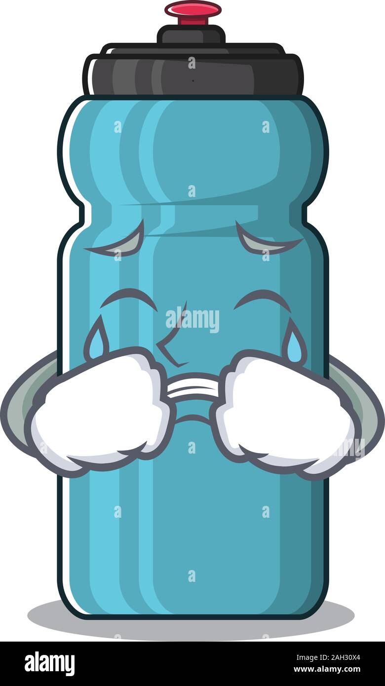 Sad Crying water bottle Scroll cartoon character design Stock Vector Image & Art - Alamy