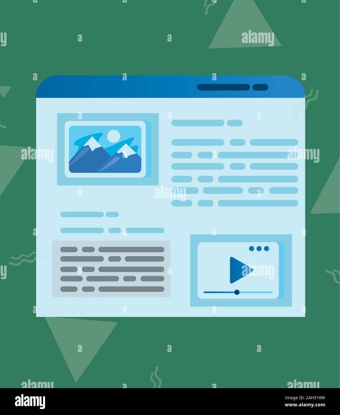 template webpage window isolated icon Stock Vector Image & Art - Alamy