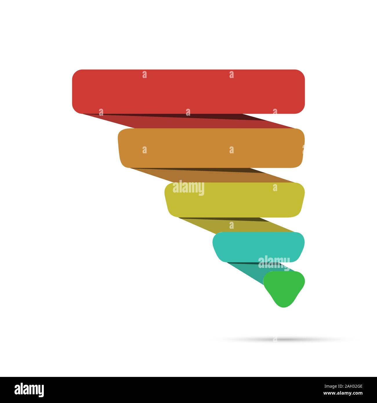 pyramid of five segments. Infographics for visual design of business ...