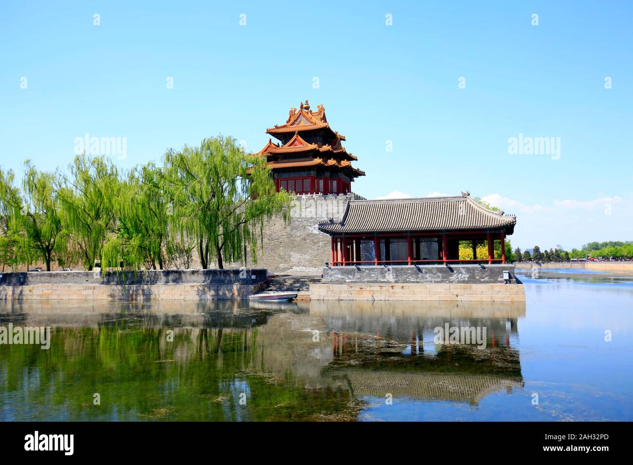The Forbidden City turrets Stock Photo - Alamy